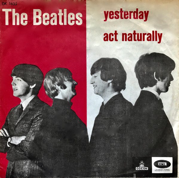 The Beatles - Yesterday DK 1635 Dansk Single 1965 7XKP 423